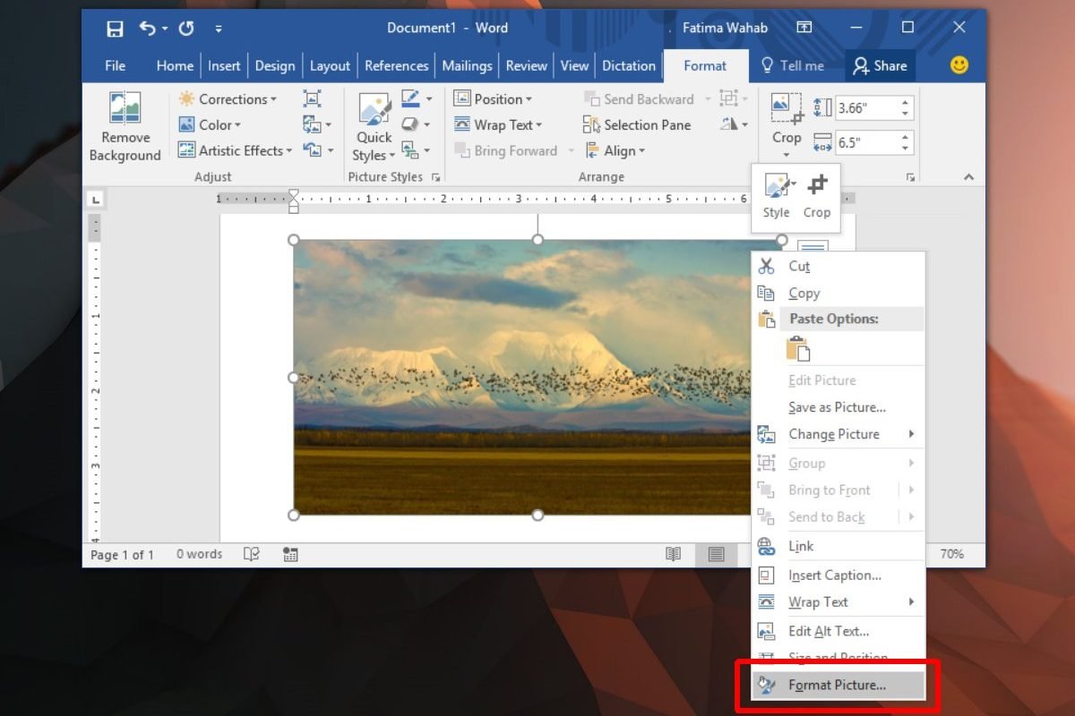 Cum să ascuți o imagine în MS Word - tipstrick.ro